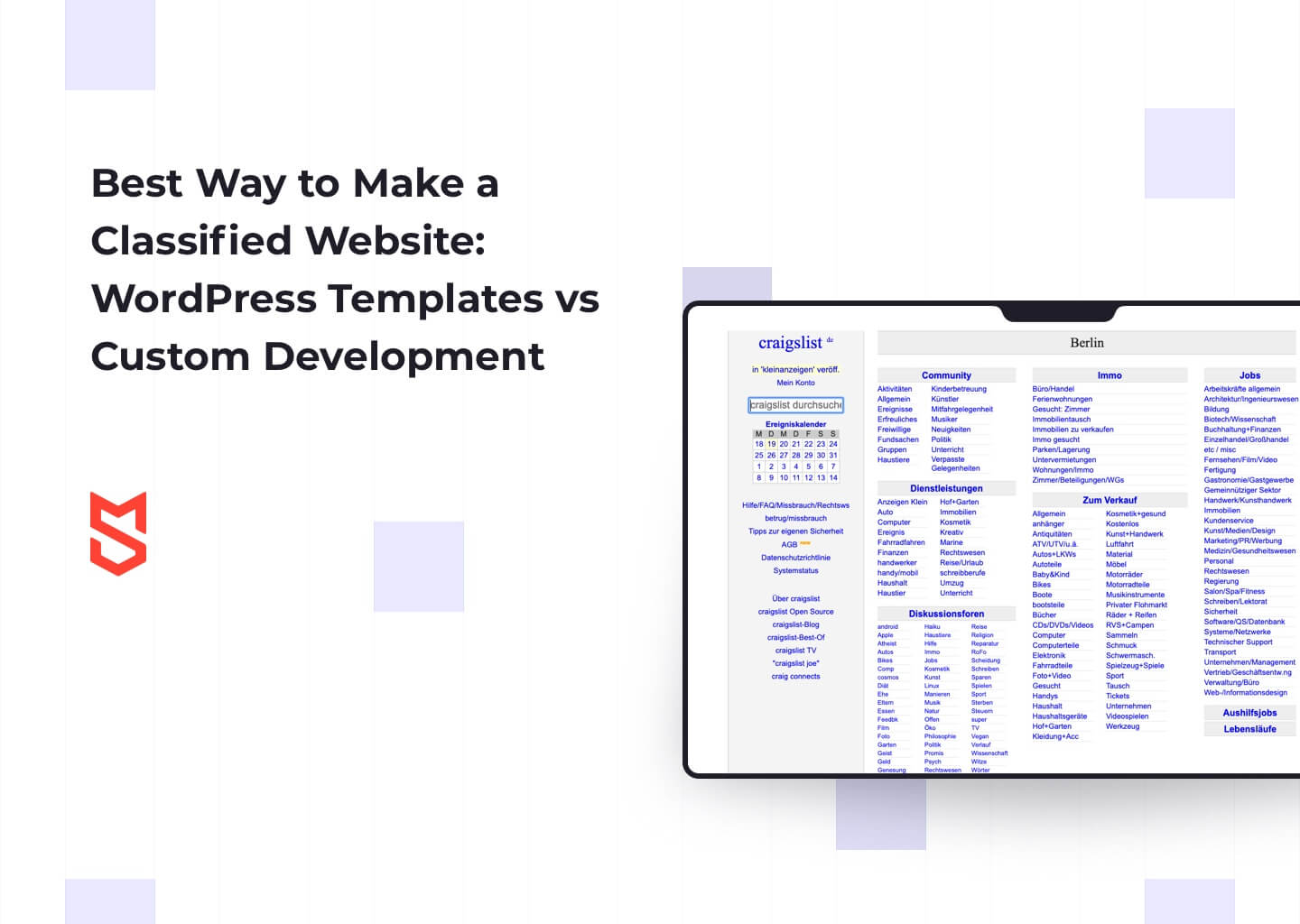 How to Make a Classified Ads Website: WordPress Templates vs Custom ...